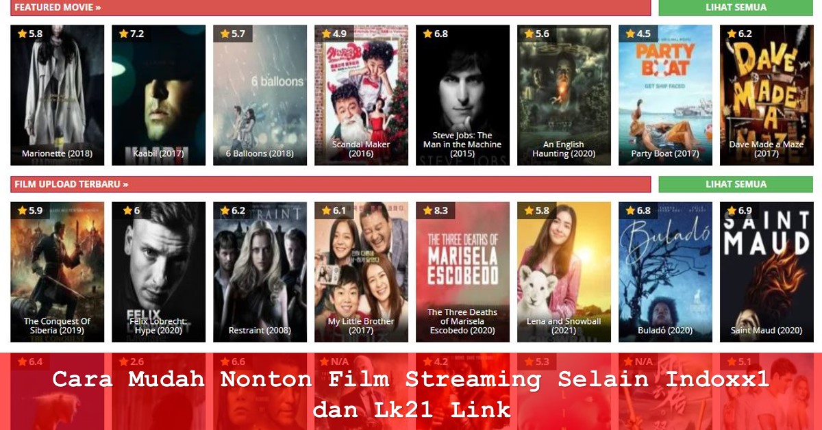 Cara Mudah Nonton Film Streaming Selain Indoxx1 dan Lk21 Link | TechBanget