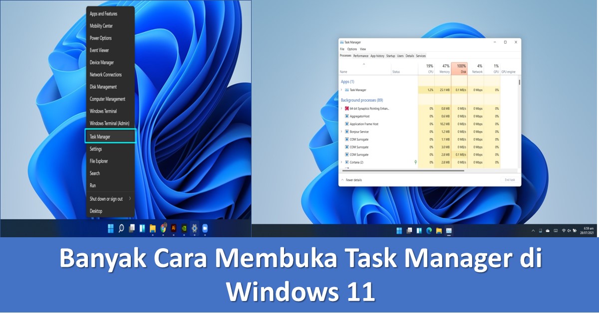 Banyak Cara Membuka Task Manager di Windows 11 | TechBanget