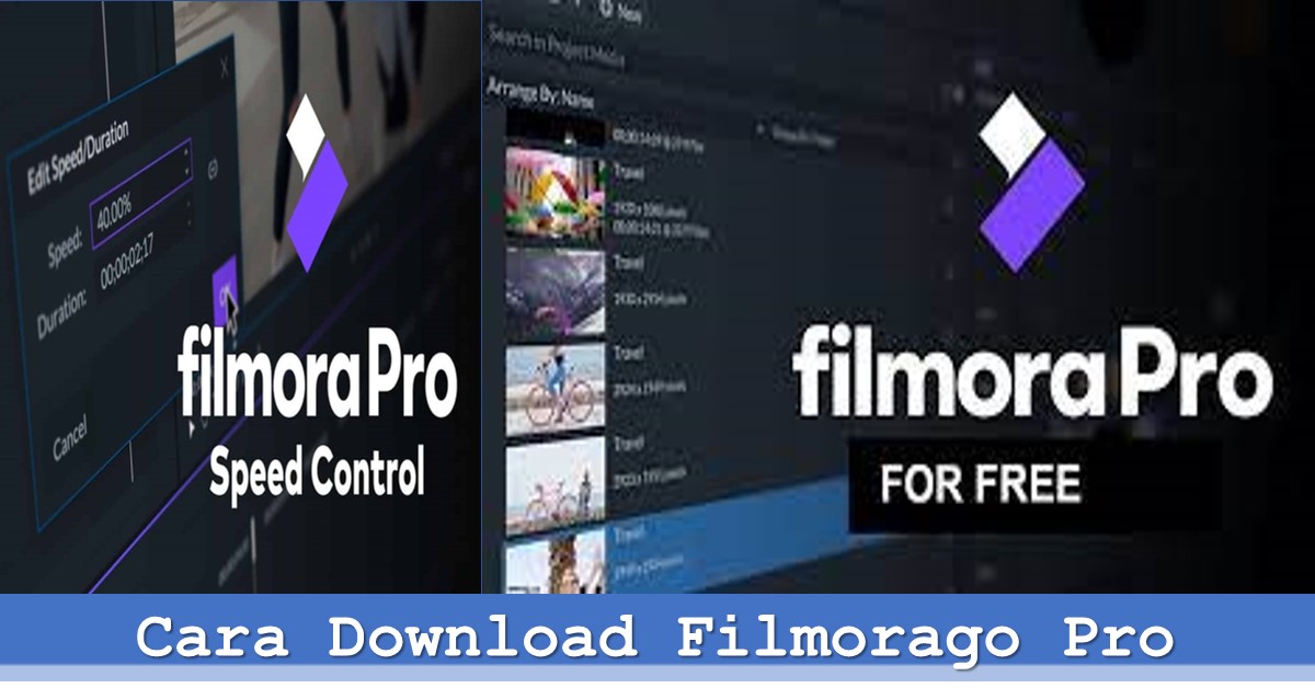 Cara Download Filmorago Pro | TechBanget