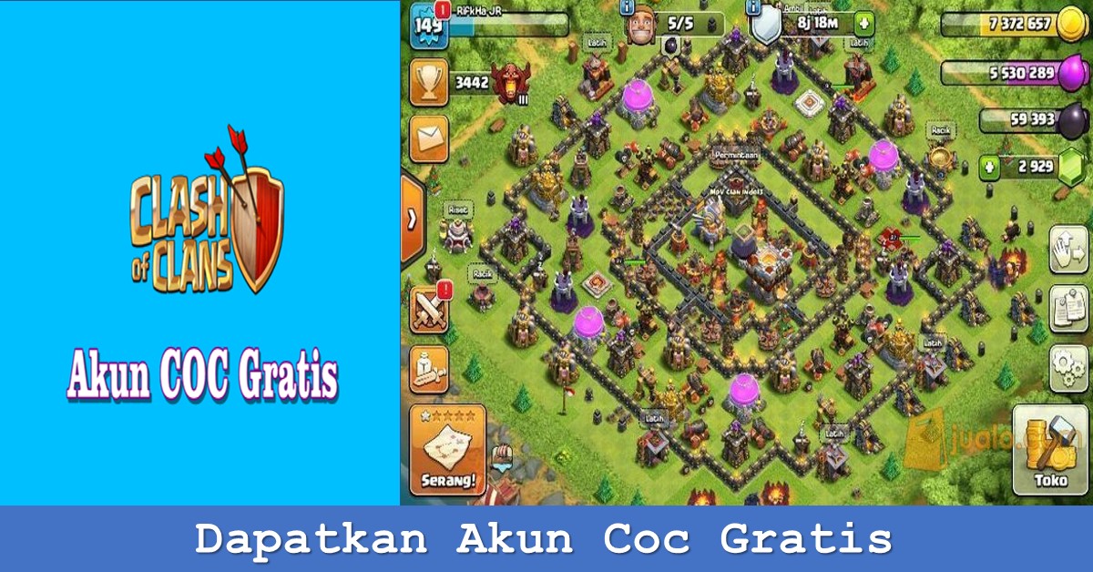 Dapatkan Akun Coc Gratis | TechBanget