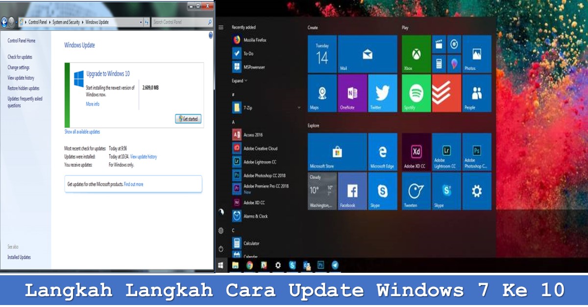 Langkah Langkah Cara Update Windows 7 Ke 10 | TechBanget