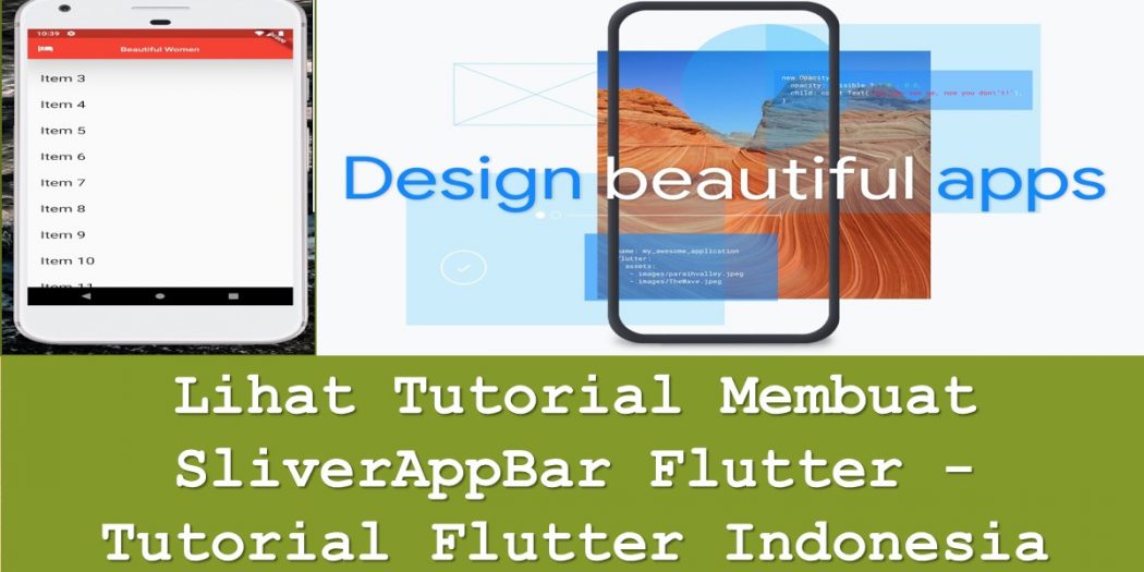 Lihat Tutorial Membuat SliverAppBar Flutter - Tutorial Flutter Indonesia | TechBanget